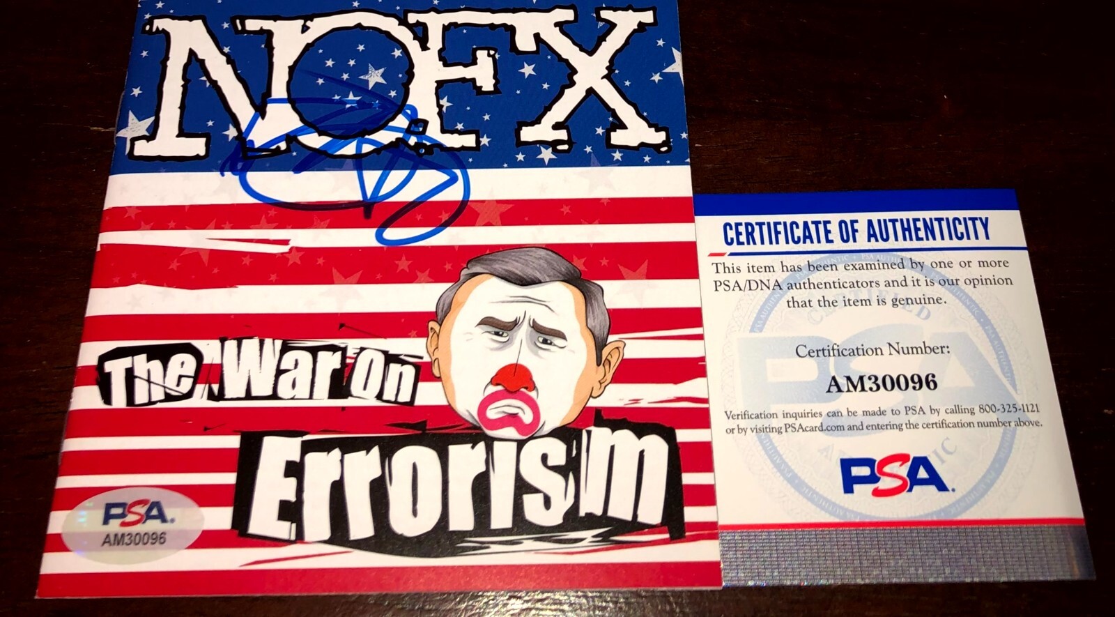 Fat Mike NOFX The War in Errorism Signed Autographed CD Cover PSA E4 | eBay