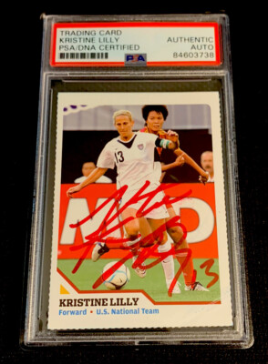 KRISTINE LILLY RARE PSA AUTHENTIC Auto Signed SI for Kids USA USWNT ...