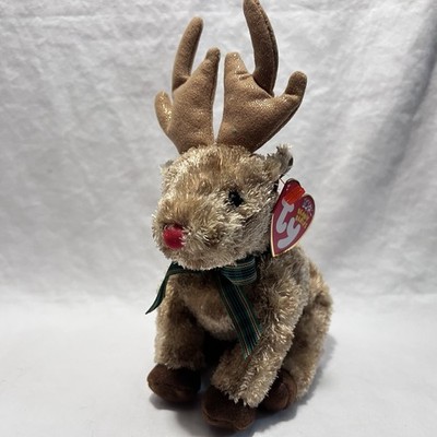 Ty Beanie Baby RUDY the Reindeer Vintage Ty Beanie Plush Stuffed Animal ...