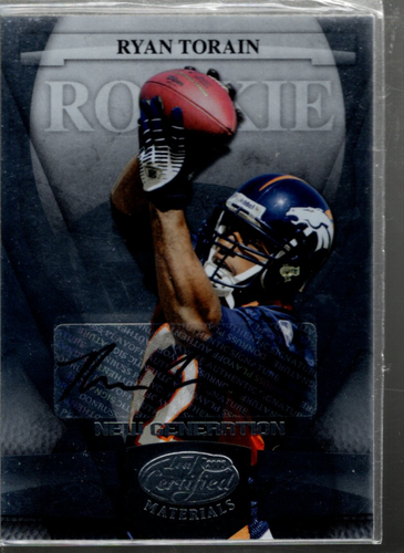 A4077- 2008 Leaf Certified Materials #191 Ryan Torain RC Auto / 299 ...