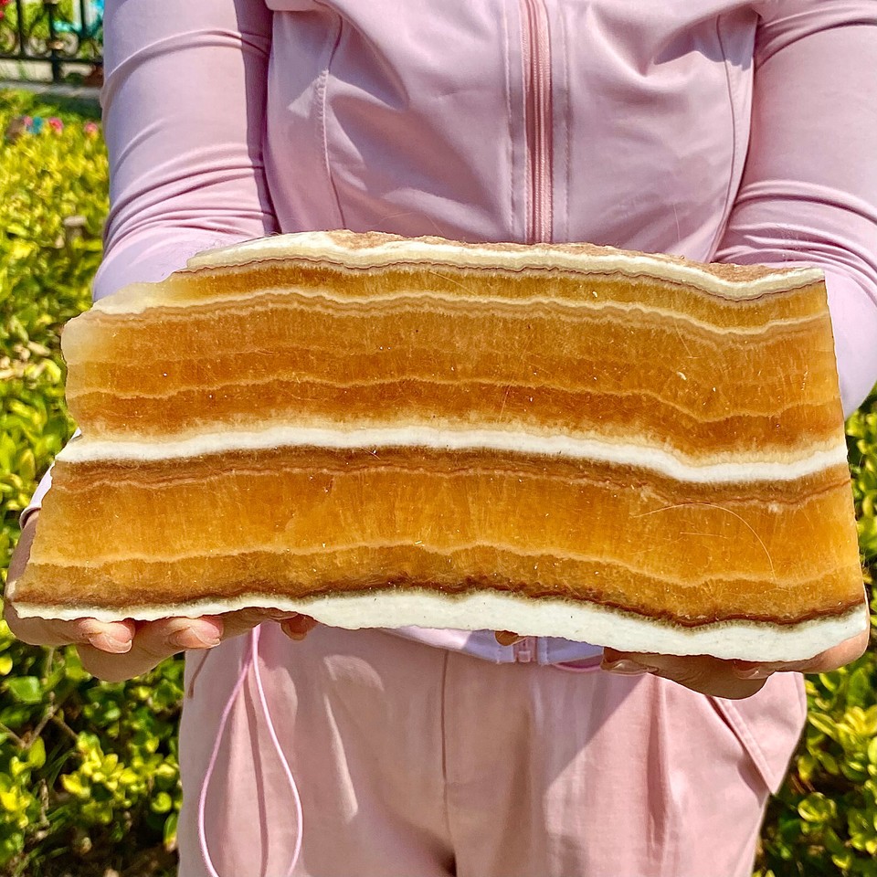 1.82LB Golden Calcite Cube | Natural Yellow Crystal | Healing Energy ...