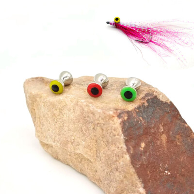 20pack Fly Tying Eyes Realistic Dumbbell Eyes Alloy for Crafts Spinner ...