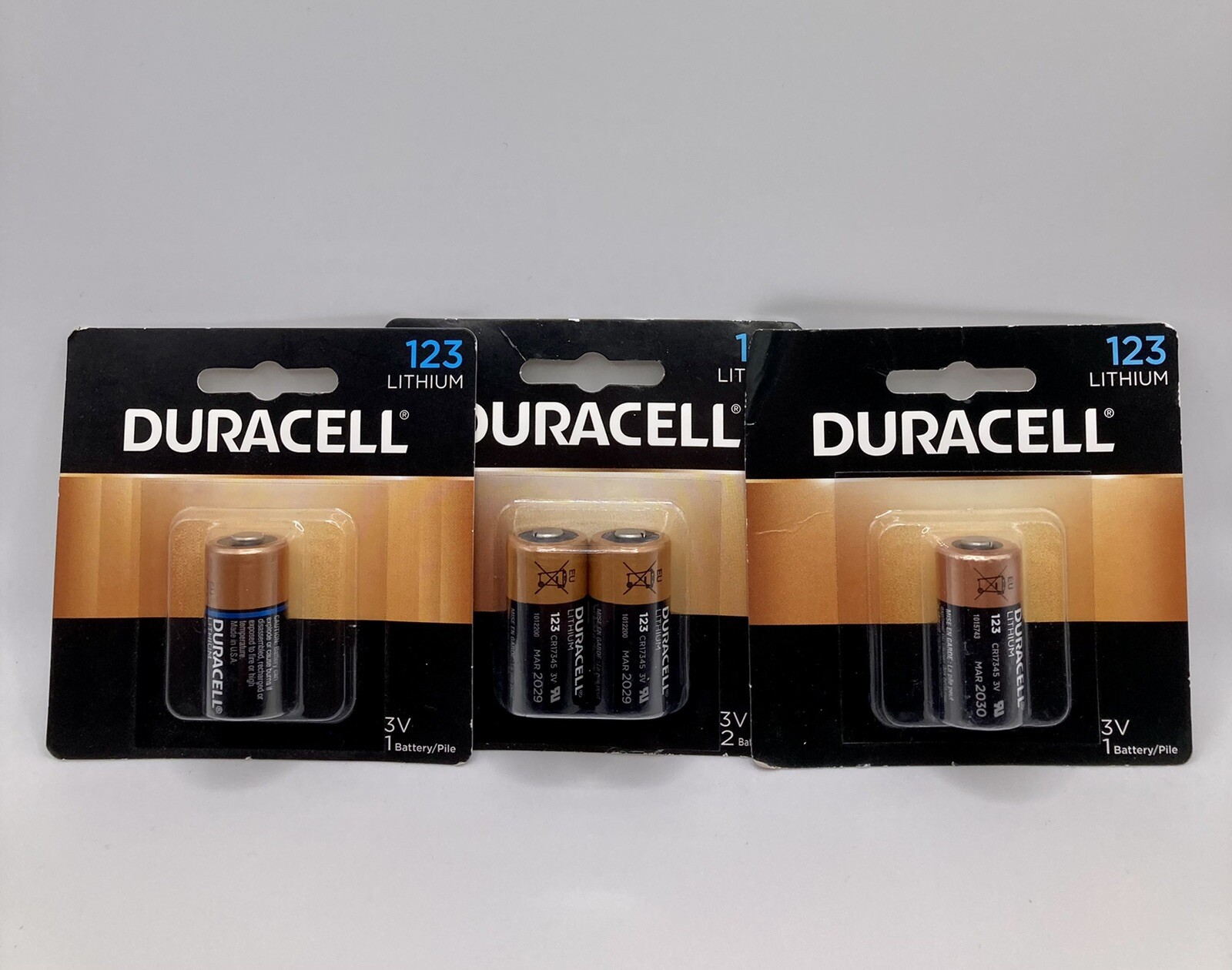 Lot of 4 Duracell DL123 3V Lithium Photo Power Batteries 844949009294| eBay