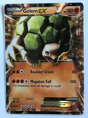 Golem EX ULTRA RARE 46/83 XY Generations Pokemon card TCG NM HOLO | eBay
