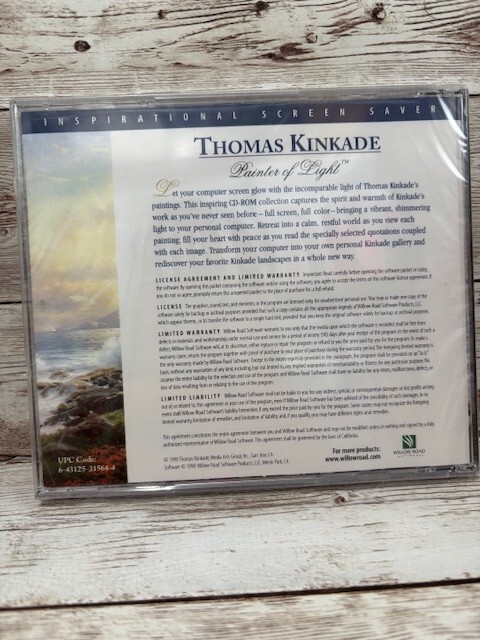 Vintage 1998 Thomas Kinkade Painter of Light Inspirational Screen Saver ...