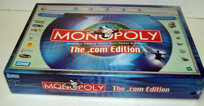 Monopoly Dot Com Board Game RESEALED The .com Edition Collectors ...
