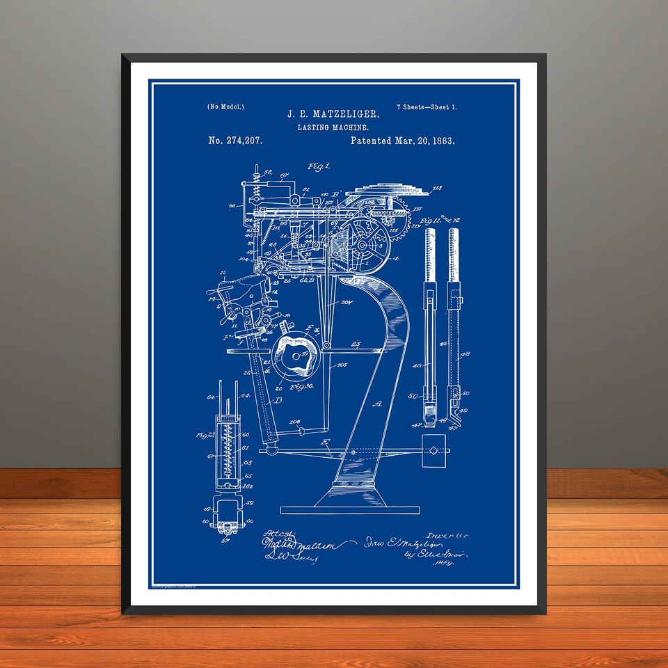 1883 Lasting Machine Patent Print | eBay