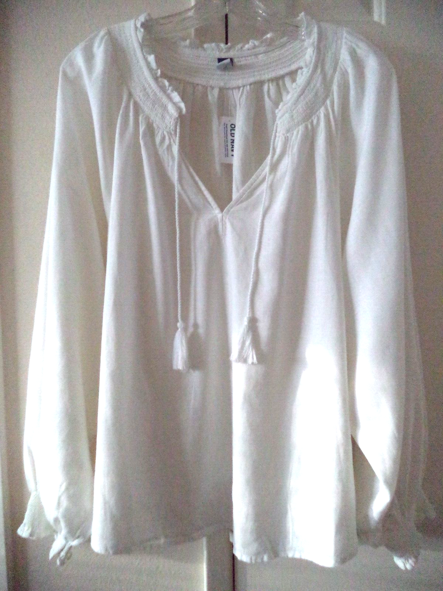 White Linen Peasant Blouses Peasant Blouse In Ivory Linen Revivall