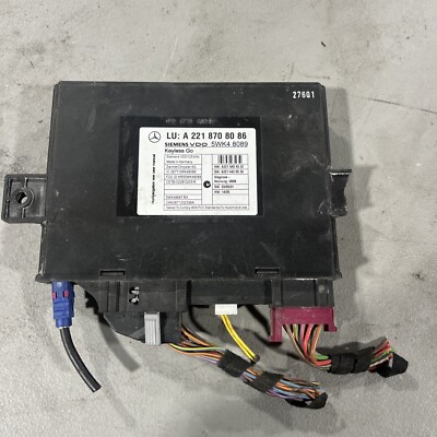 07-10 Mercedes W221 S550 CL550 CL63 AMG Keyless Go Entry Control Module ...