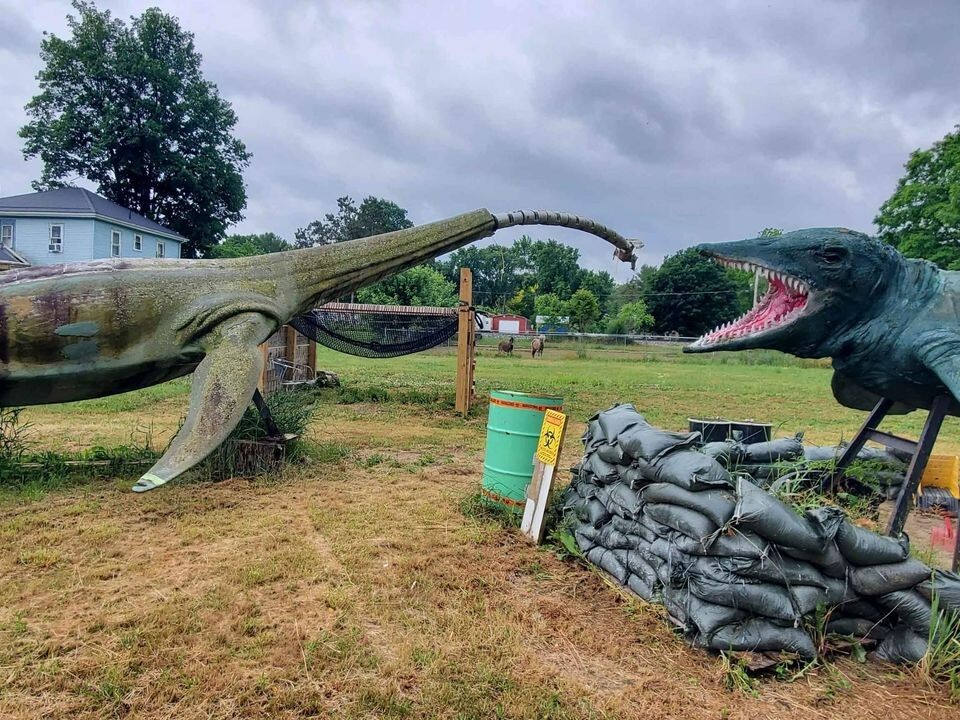 Dinamation Anamatronic Life-Size Dinosaur Props Statues Tylosaurus Sea ...