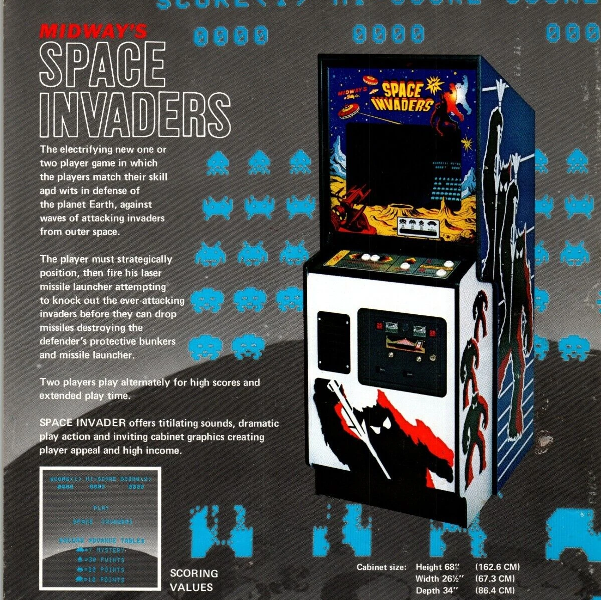 Space Invaders Arcade Game 1978