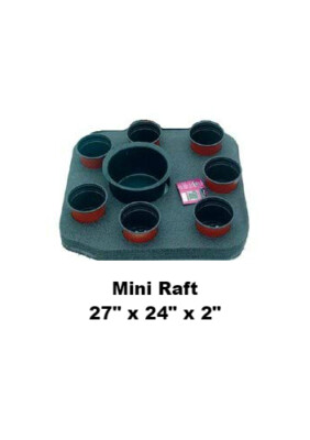 Mini Wetland Raft 27x24x2 Inch Floating Island for Ponds Protects ...
