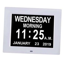 Excelvan 8" Digital Calendar Day Clock Extra Large Non-Abbreviated Day ...