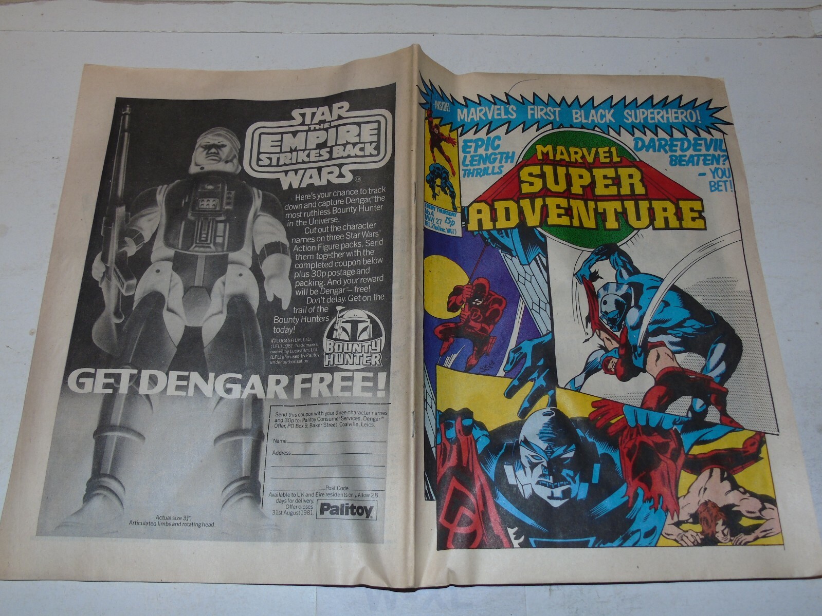 MARVEL SUPER ADVENTURE Comic - No 4 - Date 27/05/1981 - UK paper Comic ...