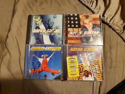 Autographed CD Lot Of 4 by AARON CARTER. Aaron's Party, Etc | eBay