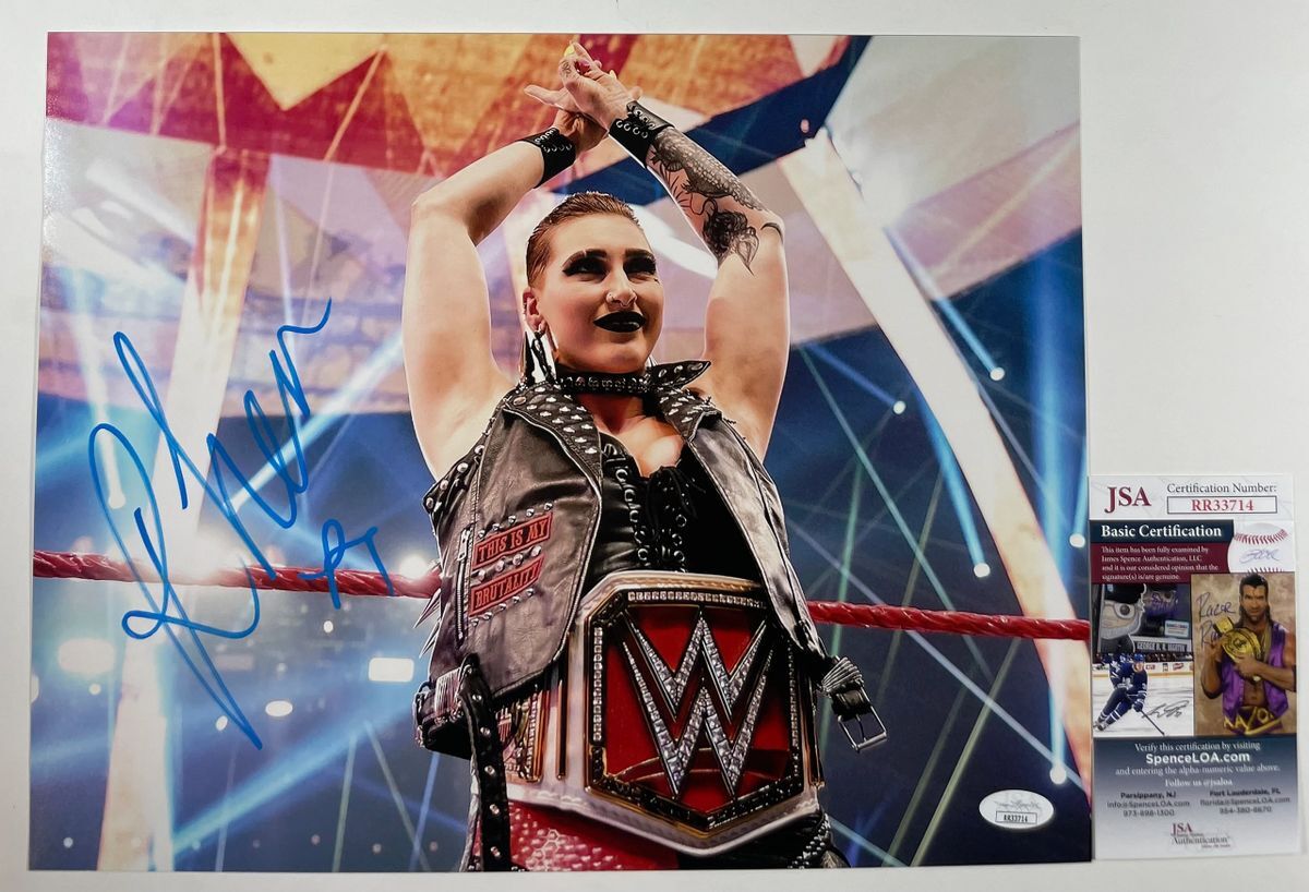 WWE NXT Rhea Ripley Signed 11x14 Photo H Autograph WrestleMania JSA COA ...