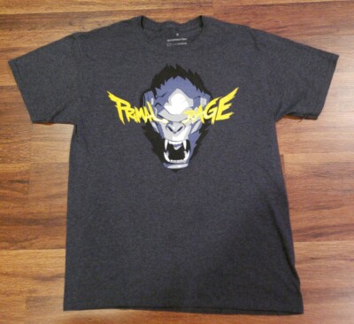 Overwatch Primal Rage Gray T-Shirt Mens Size Medium | eBay