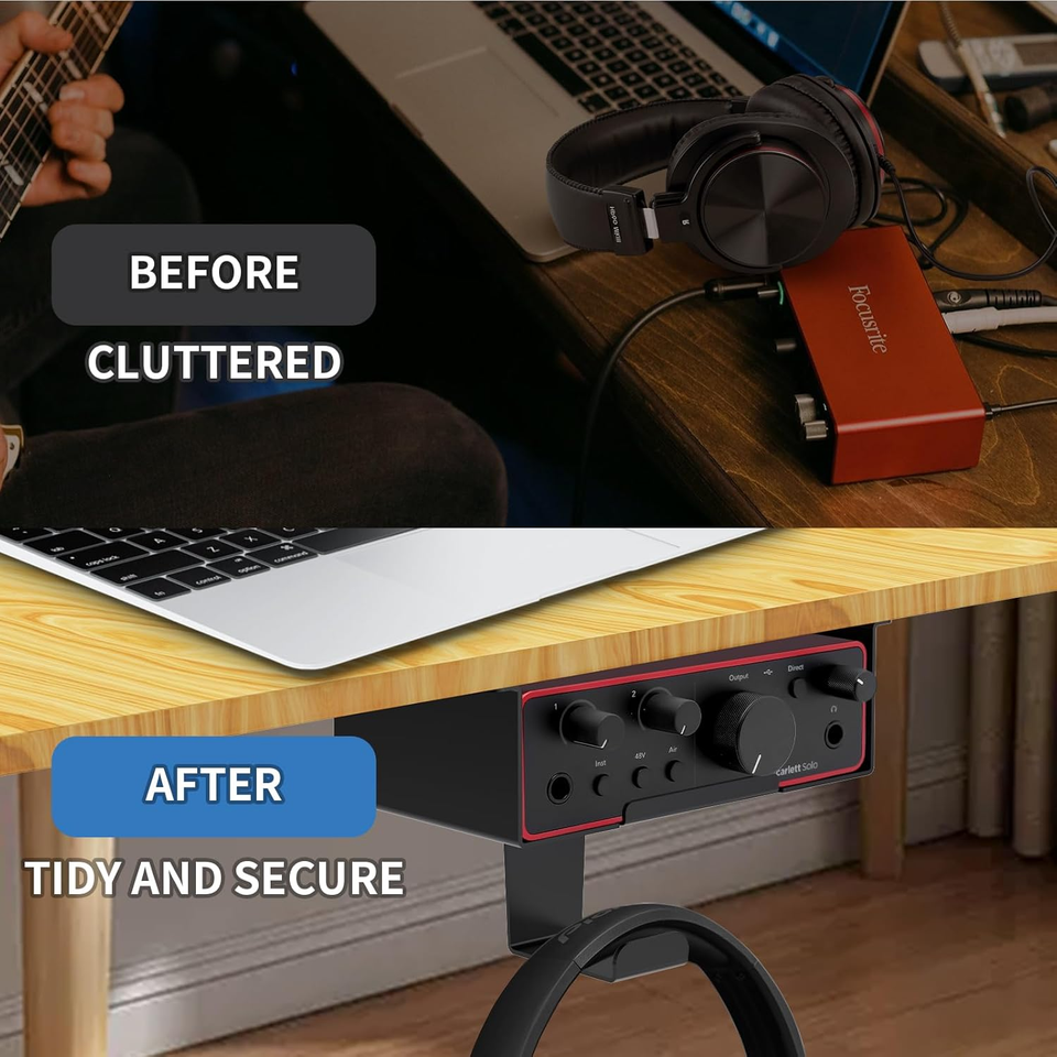 Under Desk Mount Focusrite Scarlett Solo 3Rd Gen/Solo 4Th Gen Headphone ...