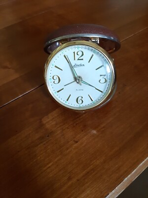 Linden Travel Alarm Clock. RARE CLAMSHELL Vintage READ | eBay