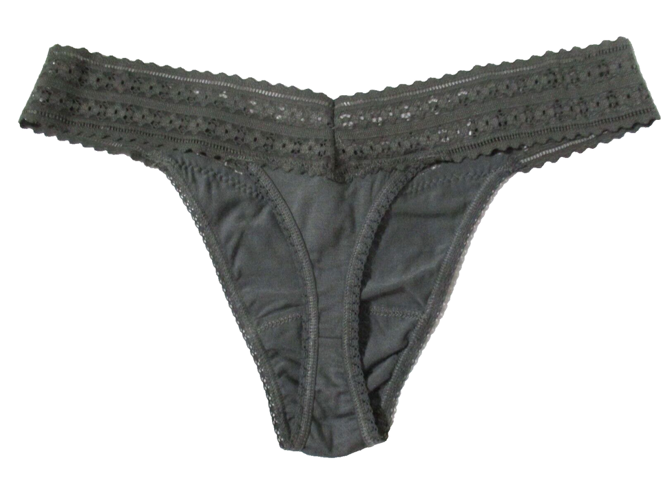 HANKY PANKY ONE SIZE OS THONG 631104 ORIGINAL RISE DREAMEASE DARK GRAY ...