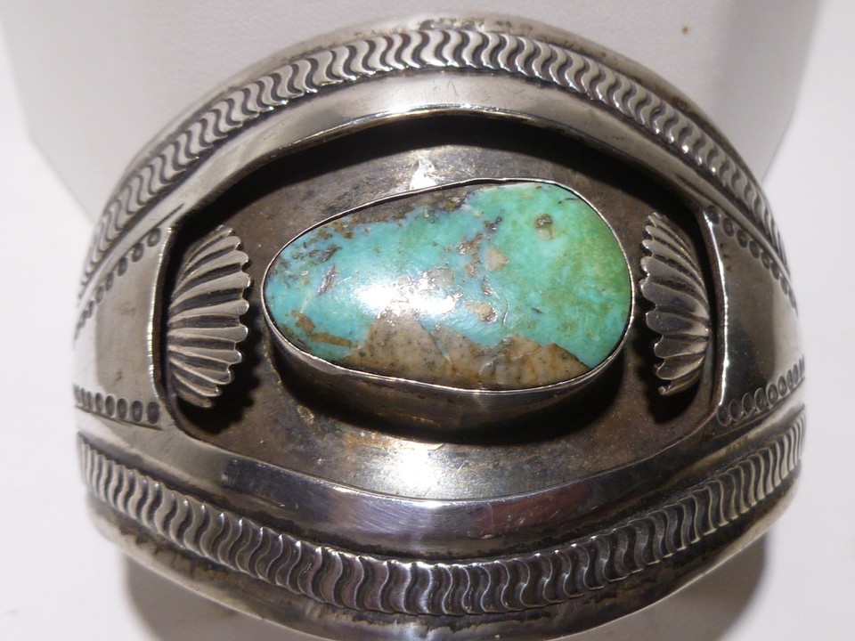 Carl Allen Begay 1912-1972 Navajo Cuff Bracelet Shadow Box Turquoise ...