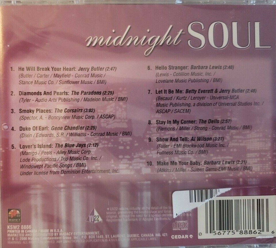 Midnight Soul by Various Artists, CD | eBay