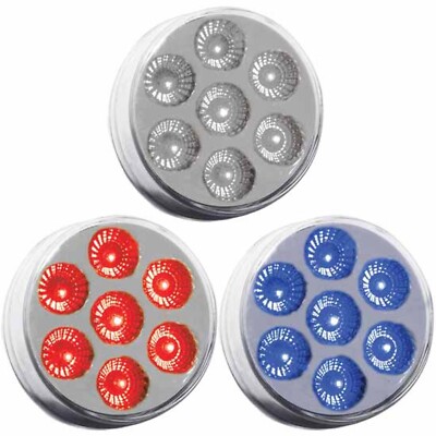 2.5 Inch Round Red Marker To Blue Auxiliary Dual Revolution LED Light ...
