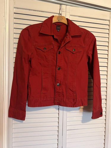 JAG Women’s Size S Small Jacket Jean Denim Brick Red Stretch | eBay