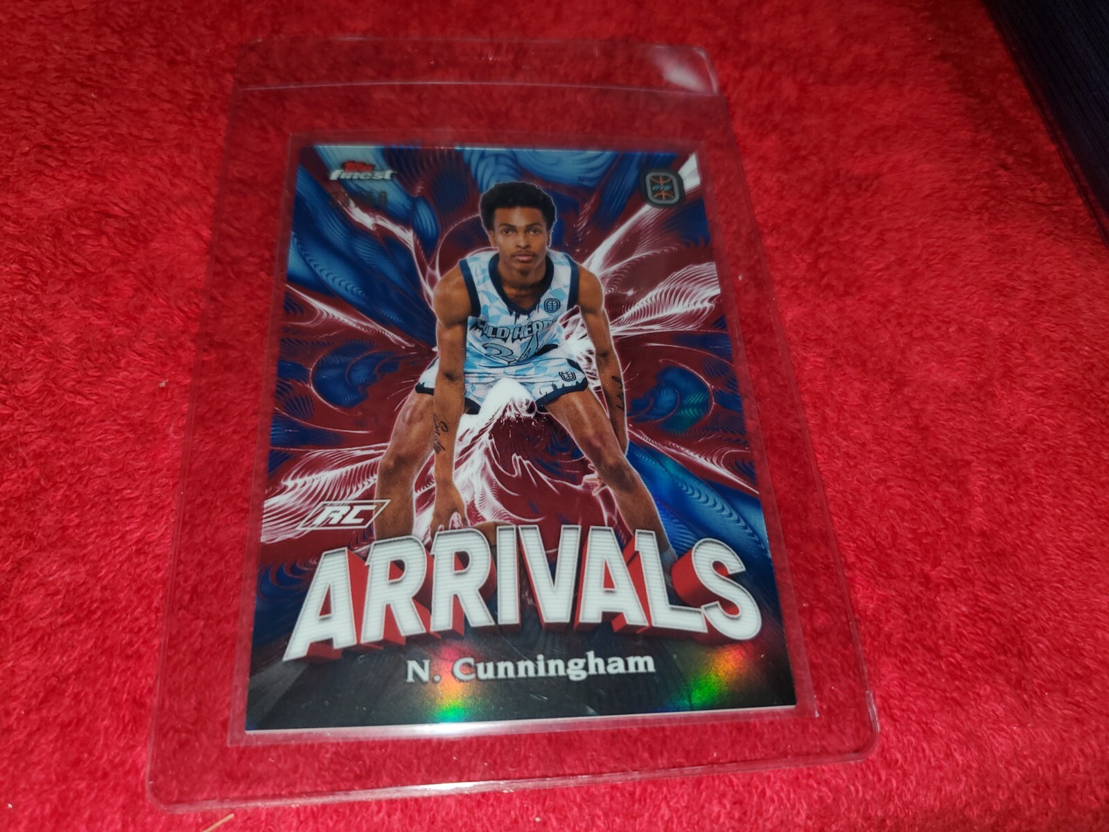 2023 TOPPS FINEST OVERTIME CARD OF NAASIR CUNNINGHAM RC ARRIVALS CARD ...