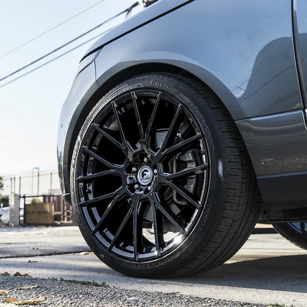 24" Forgiato Wheels Flow 001 Black Rims FIt 5x130 Mercedes G Wagon G63 ...