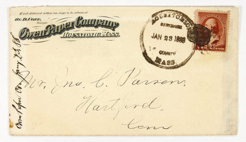 Housatonic, Berkshire County, Mass. 1886 Balloon CDS ties 2c #210 ...