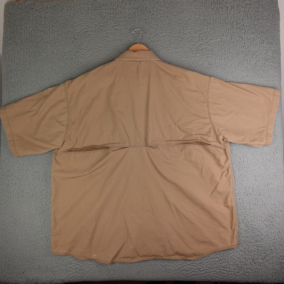 511 Tactical Shirt Mens 3XL Brown Short Sleeve Ripstop Vented Outdoor ...