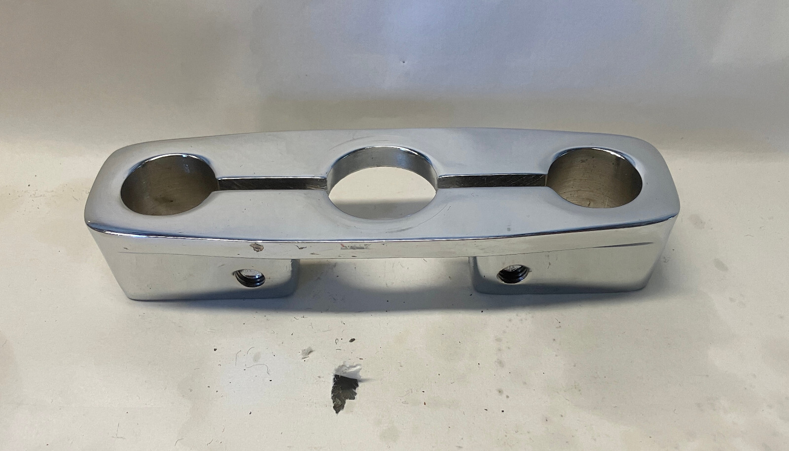 HARLEY CHROME SPRINGER TOP CLAMP INLINE SPRINGER VINTAGE COPPER BOBBER ...