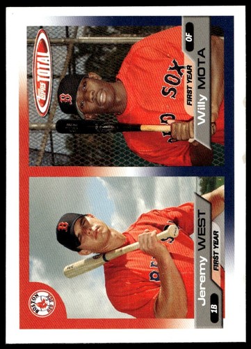 2005 Topps Total #747 Jeremy West / Willy Mota RC | eBay