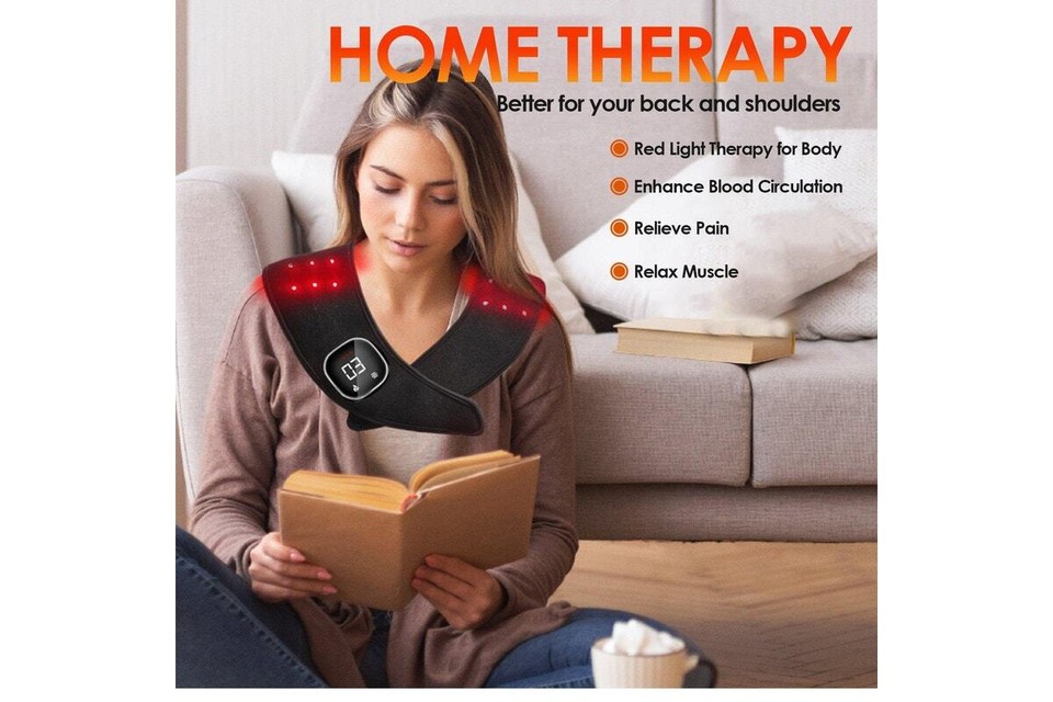 Red Light Therapy for Neck Near Infrared Belt Wearable Wrap Hand Wrist ...
