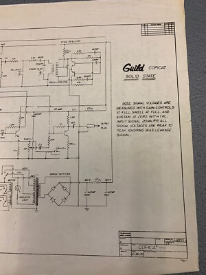 Vintage 1970 Guild Copicat Echo Reverb Effect Model E-4 Instructions ...