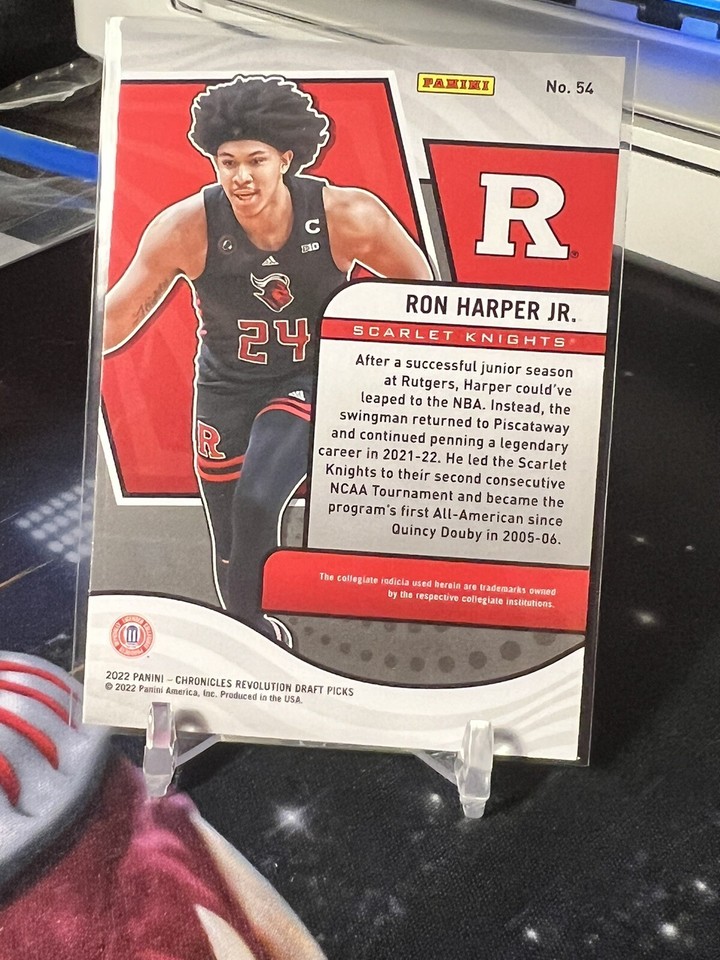 Ron Harper Jr. 2022-23 Panini Chronicles Draft Picks Revolution RC #54 ...