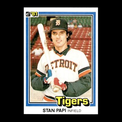 Stan Papi 1981 Donruss Detroit Tigers #246 NM+ Vintage! | eBay