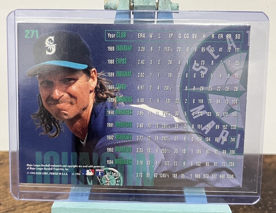 Randy Johnson 1995 Fleer #271 Seattle Mariners | eBay