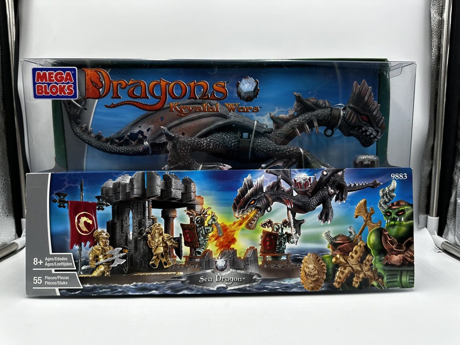 Mega Bloks Dragons Krystal Wars Sea Dragon Game 2003 New 55 pieces ...