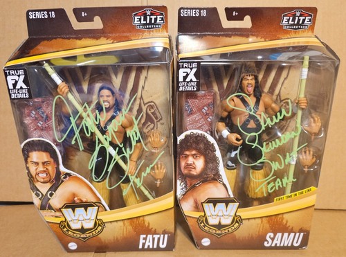 FATU & SAMU WWE ELITE LEGENDS SERIES 18 THE HEADSHRINKERS BLOODLINE WWF ...