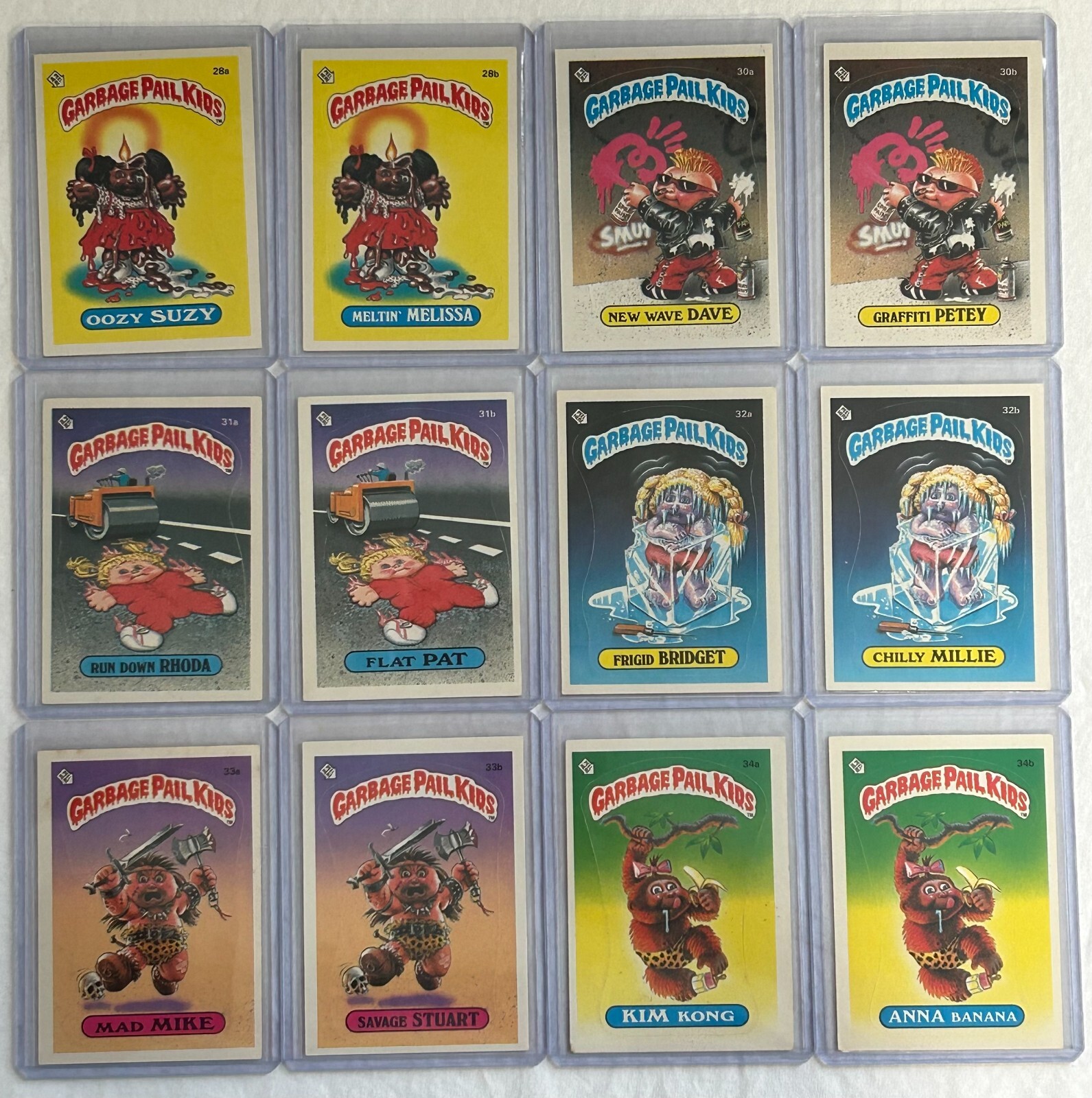 1985 Topps Garbage Pail Kids 1ST SERIES 1 Nasty Nick GPK Adam Bomb OS1 ...