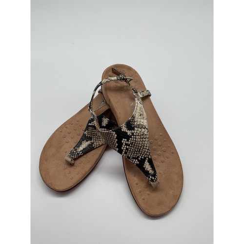 Vionic Snake Print Thong Sandals Adjustable Buckle Strap Size 9 | eBay