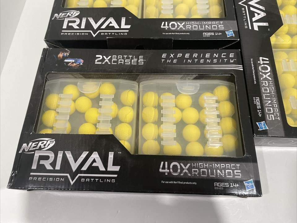 Hasbro Nerf Rival Battle Refill Cases - 40 Count (Set of 3x ...
