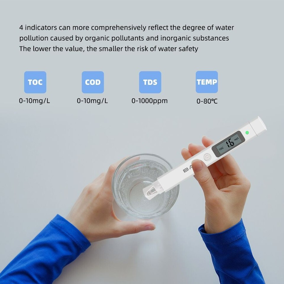 Digital Water Meter Portable TOC COD TEMP Tester Laboratory Aquarium 0 ...