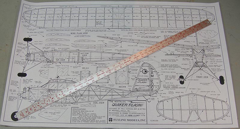 Flyline Model Airplane Plans (RC-FF): Quaker Flash 34" for .020 Engine ...
