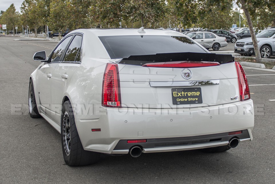 2009-2015 Cadillac CTS-V Sedan Rear Wing Spoiler Glossy Black | Screw ...