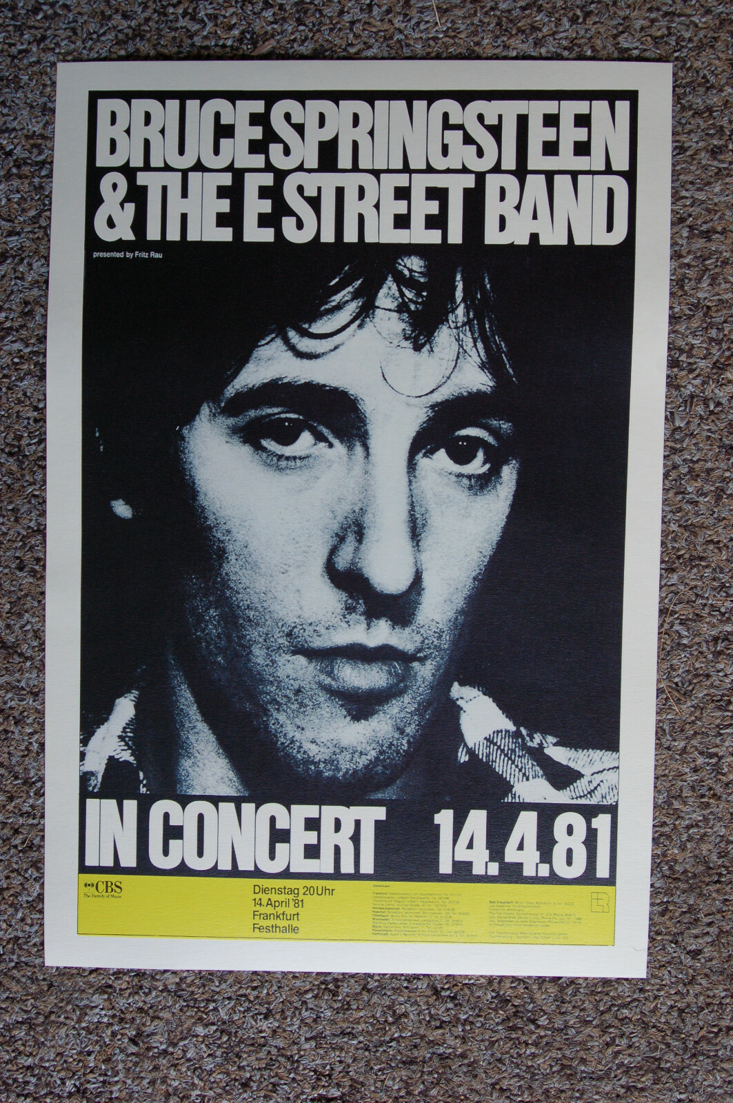 Bruce Springsteen Concert Poster 1981 Germany-- | eBay