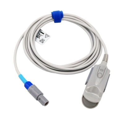 3m 5pin 80° keyed Digital Tech SpO2 Sensor Adult Clip for Goldway 3100 ...