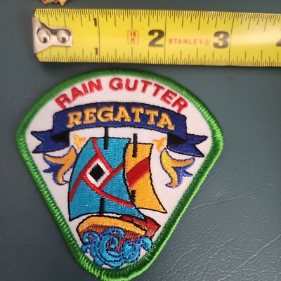 CUB SCOUTS PATCH RAIN GUTTER REGATTA BOAT BLUE YELOW SAILS | eBay